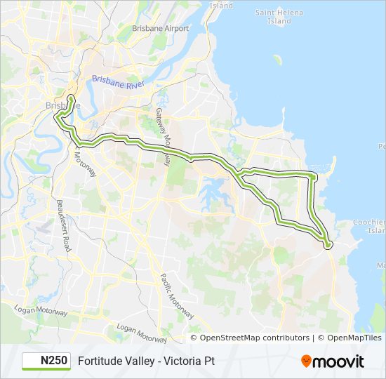 n250 Route: Schedules, Stops & Maps - Capalaba (Updated)