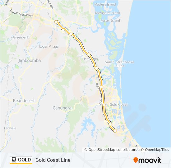 gold Route: Schedules, Stops & Maps - Loganlea Station (Updated)