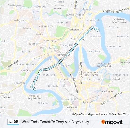 60 Route: Schedules, Stops & Maps - West End Ferry (Updated)