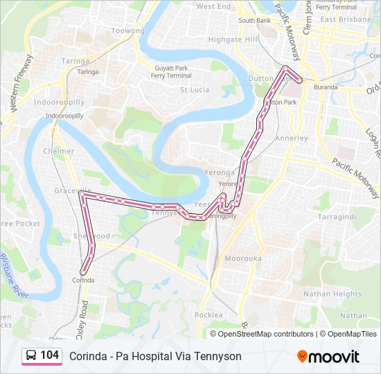 104 Route: Schedules, Stops & Maps - Pa Hospital Station (Updated)