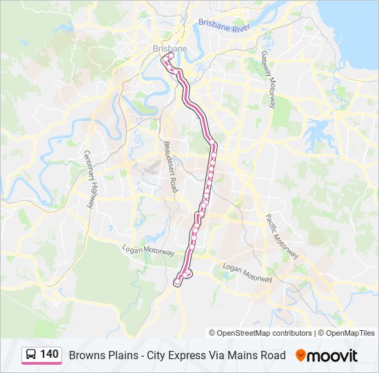 140 Route: Schedules, Stops & Maps - Greenbank RSL Park 'N' Ride (Updated)