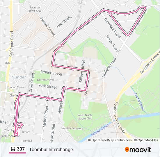 307 Route: Schedules, Stops & Maps - Toombul Interchange (Updated)