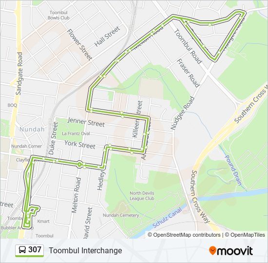 307 Route: Schedules, Stops & Maps - Toombul Interchange (Updated)