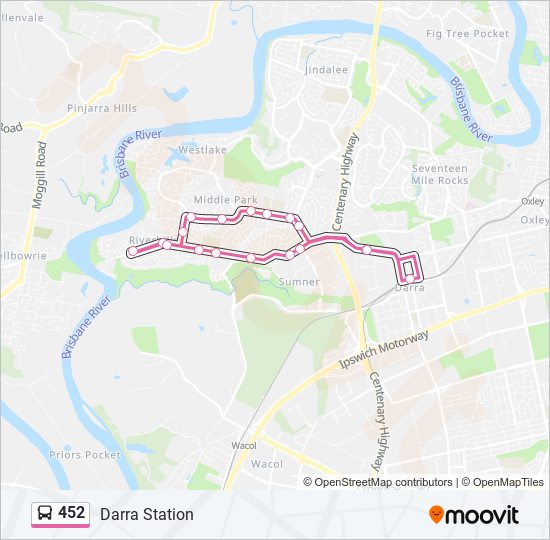 452 Route: Schedules, Stops & Maps - Darra Station (Updated)