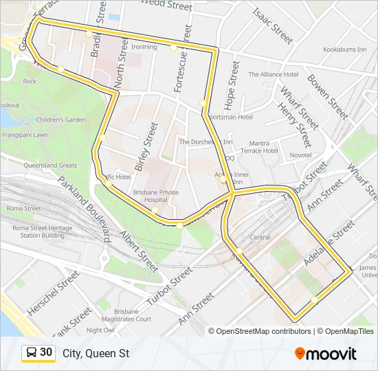 30 Route: Schedules, Stops & Maps - City, Queen St (Updated)