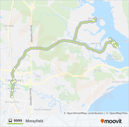 9999 Route: Schedules, Stops & Maps - Morayfield (Updated)