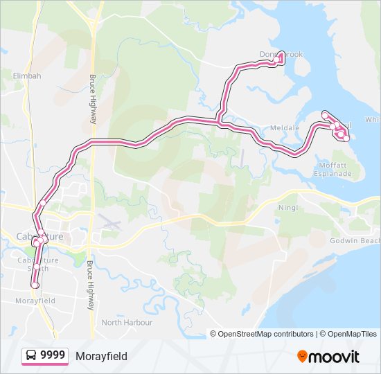 9999 Route: Schedules, Stops & Maps - Morayfield (Updated)