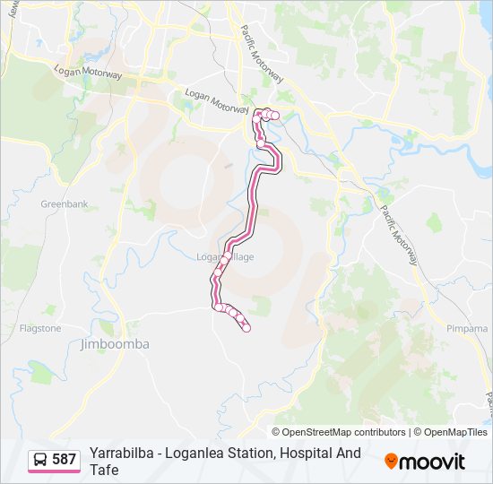 587 Route: Schedules, Stops & Maps - Logan Tafe (Updated)