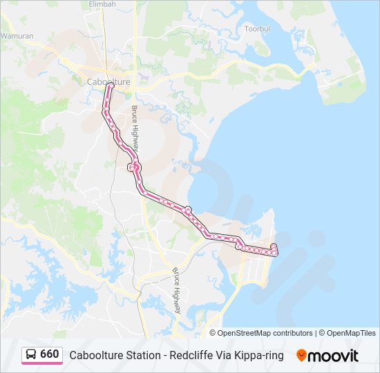 660 Route: Schedules, Stops & Maps - Redcliffe (Updated)