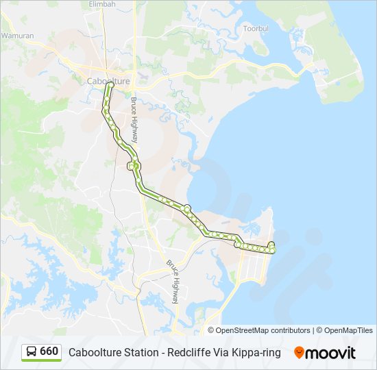 660 Route: Schedules, Stops & Maps - Redcliffe (Updated)