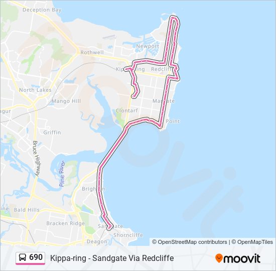 690 Route: Schedules, Stops & Maps - Sandgate (Updated)