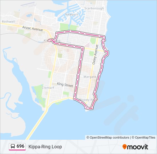 696 Route: Schedules, Stops & Maps - Kippa-Ring Loop (Updated)