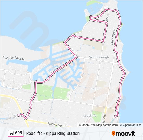 699 Route: Schedules, Stops & Maps - Redcliffe (Updated)
