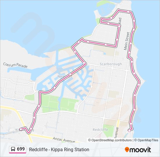 699 Route: Schedules, Stops & Maps - Redcliffe (Updated)