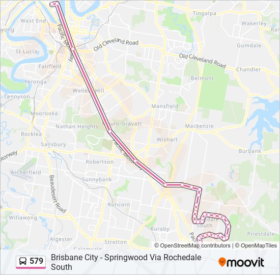 579 Route: Schedules, Stops & Maps - Springwood Bus Station (Updated)