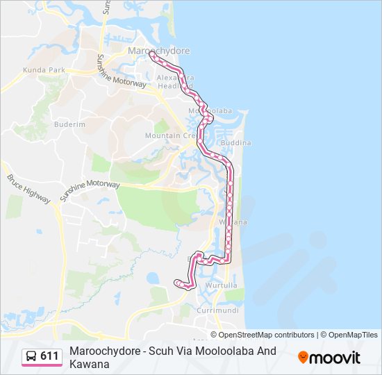 611 Route: Schedules, Stops & Maps - Meridan Plains, Woodlands Bvd ...