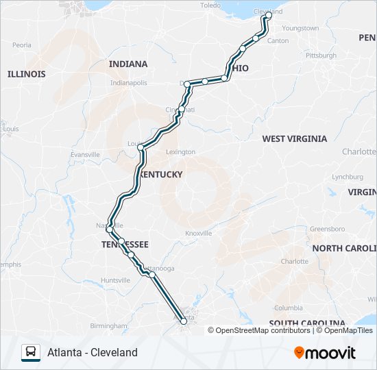 Ruta greyhound us0105: horarios, paradas y mapas - Cleveland Bus ...