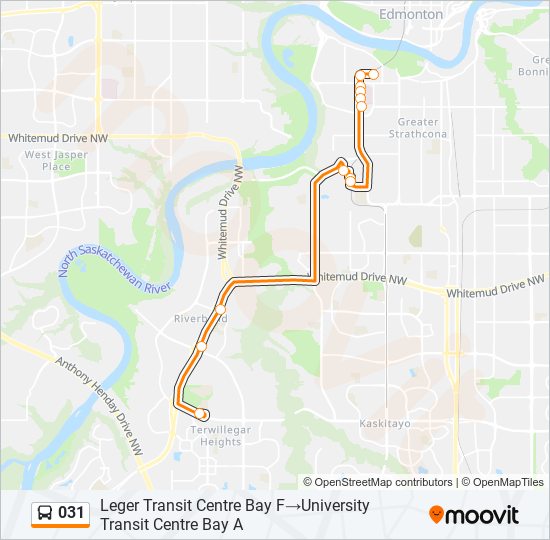 031 Route: Schedules, Stops & Maps - Leger Transit Centre Bay F‎→ ...