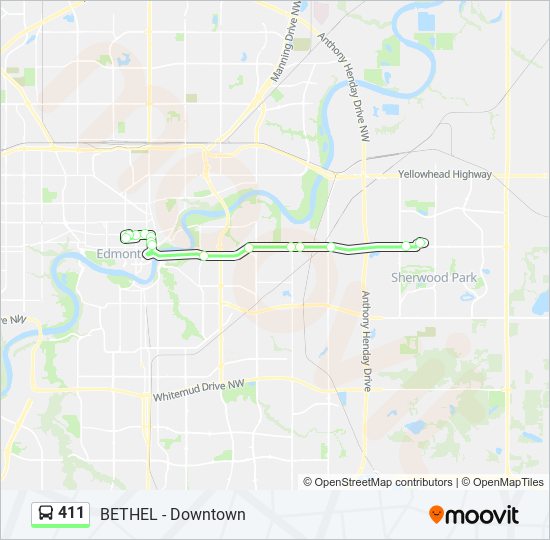 411 Route: Schedules, Stops & Maps - Downtown (Updated)