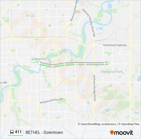 411 Route: Schedules, Stops & Maps - Downtown (Updated)