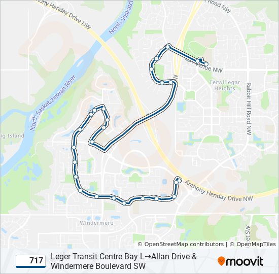 717 Route: Schedules, Stops & Maps - Leger Transit Centre Bay L‎→Allan ...