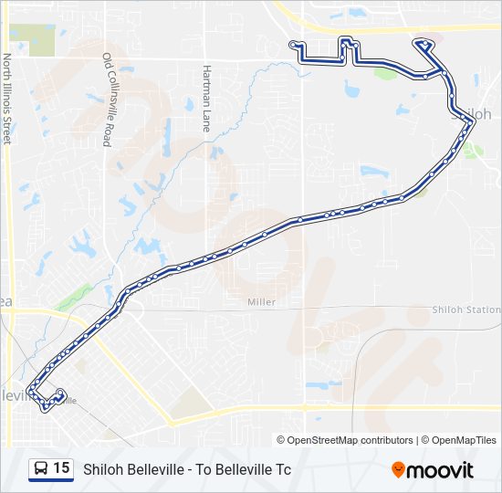 15 Route: Schedules, Stops & Maps - Shiloh Belleville - To Belleville ...