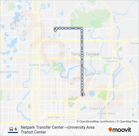 6 Route: Schedules, Stops & Maps - Netpark Transfer Center‎→University ...