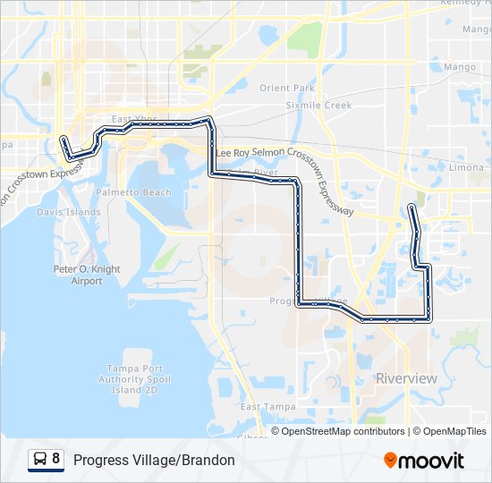 8 Route: Schedules, Stops & Maps - Westfield Brandon Mall‎→Marion ...