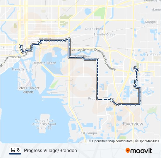8 Route: Schedules, Stops & Maps - Westfield Brandon Mall‎→Marion ...