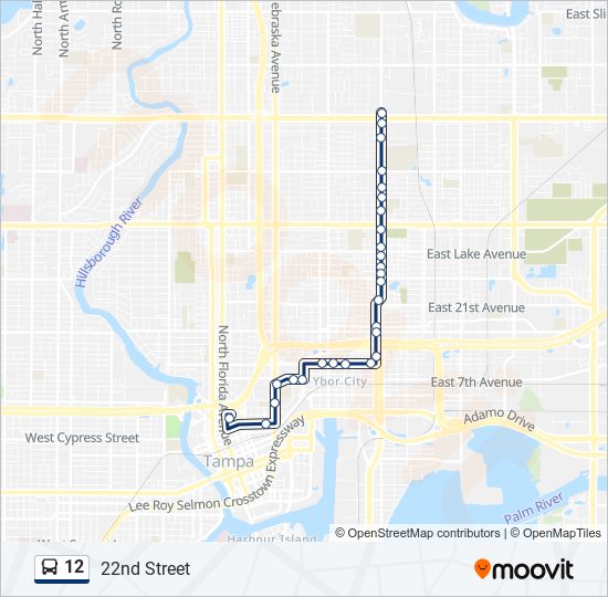 12 Route: Schedules, Stops & Maps - 22nd St @ Hillsborough Av‎→Marion ...