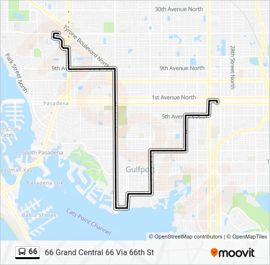 66 Route: Schedules, Stops & Maps - 66 Grand Central 66 Via 66th St ...