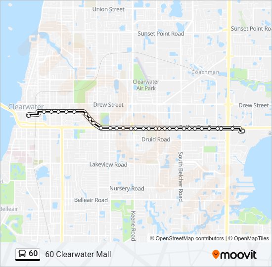 60 Route: Schedules, Stops & Maps - 60 Clearwater Mall (Updated)