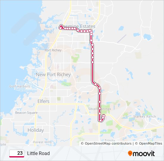 23 Route: Schedules, Stops & Maps - North (Updated)