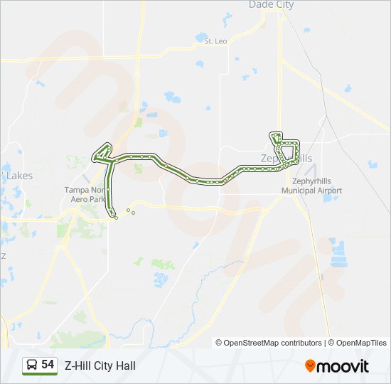 54 Route: Schedules, Stops & Maps - Z-Hill City Hall (Updated)