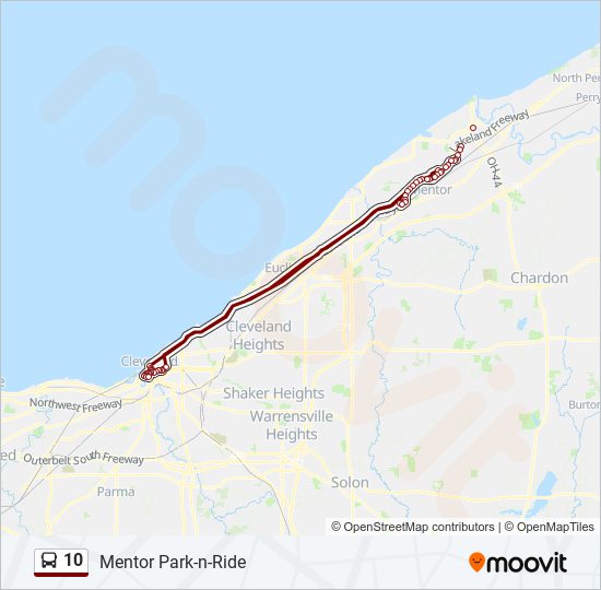 10 Route: Schedules, Stops & Maps - Mentor/Pville (Updated)