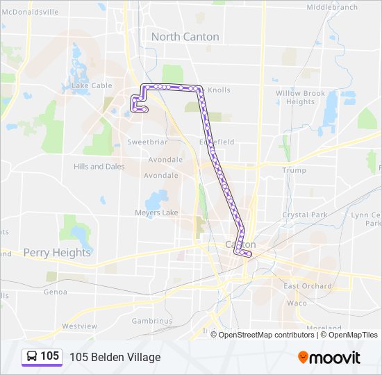 105 Route: Schedules, Stops & Maps - 105 Belden Village (Updated)