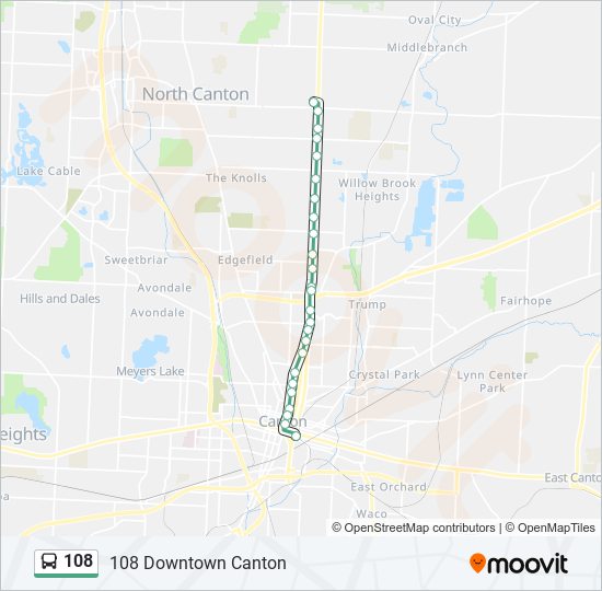 108 Route: Schedules, Stops & Maps - 108 Downtown Canton (Updated)