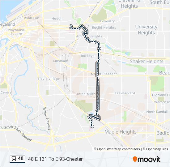 48 Route: Schedules, Stops & Maps - 48 E 131 To E 93-Chester (Updated)