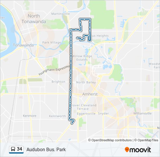 34 Route: Schedules, Stops & Maps - 34 Audubon Bus. Park (Updated)