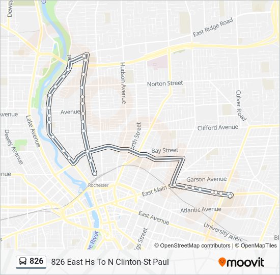 Ruta 826: horarios, paradas y mapas - 826 East Hs To N Clinton-St Paul ...