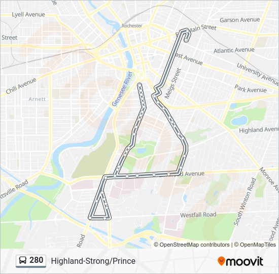 Ruta 280: horarios, paradas y mapas - 280 Highland-Strong To Sota ...