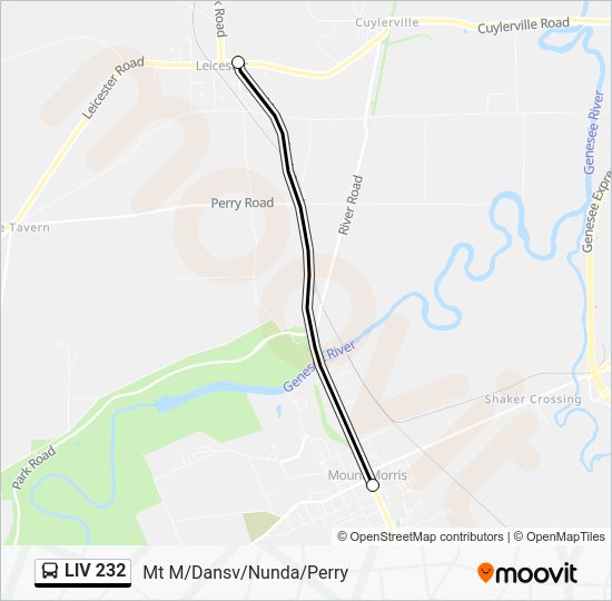 Ruta LIV 232: horarios, paradas y mapas - 180 Main - Leicester ...