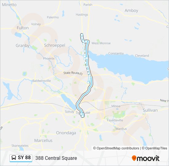 SY 88 Route: Schedules, Stops & Maps - 388 Central Square (Updated)
