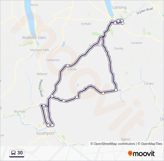 30 Route: Schedules, Stops & Maps - (Updated)