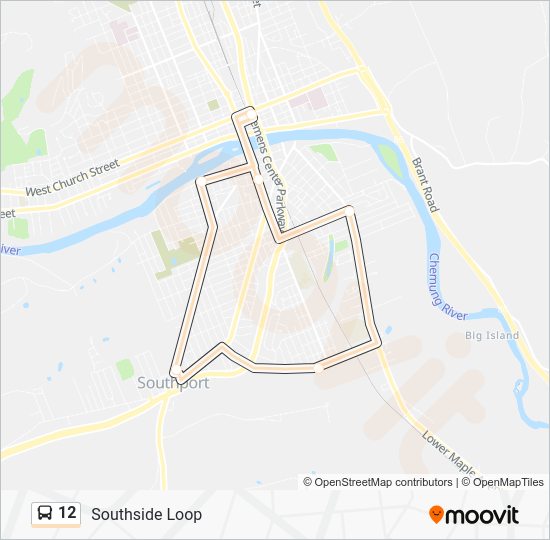 Ruta 12: horarios, paradas y mapas - 7-Southtown-Sat-10:40pm (Actualizado)