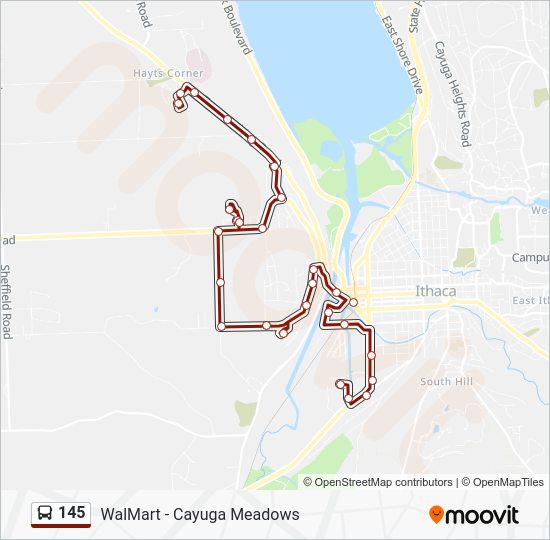 145 Route: Schedules, Stops & Maps - West Hill (Updated)