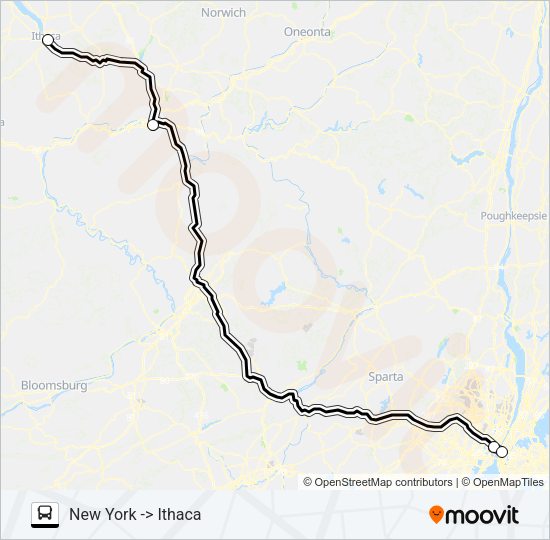 Ruta adirondack trailways 184: horarios, paradas y mapas - New York (P ...