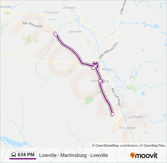 634 PM Route: Schedules, Stops & Maps - Martinsburg (Updated)