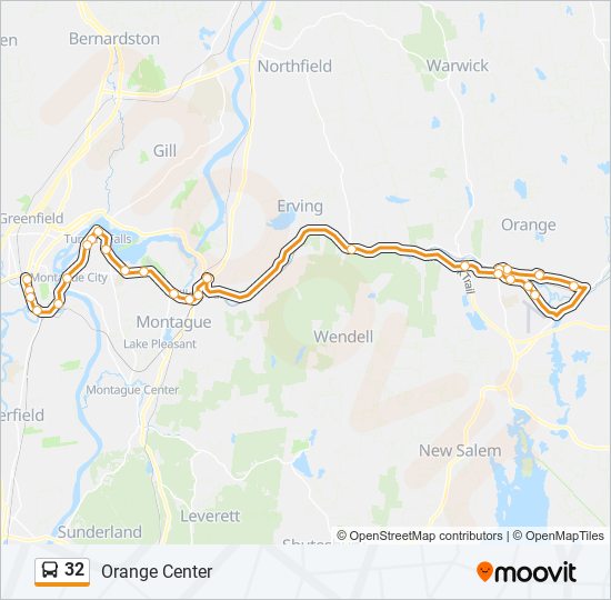 32 Route: Schedules, Stops & Maps - Orange Center (Updated)