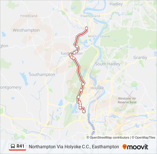 Ruta r41: horarios, paradas y mapas - Northampton Via Holyoke C.C ...